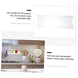 VOSAREA 1pc Shelf Wall Floating Clear Shelves Nail Polish Holder Nail Polish Display Rack Clear Display Case Book Shelves Clear Stand Storage Rack Acrylic Nail Polish Stand Multifunction