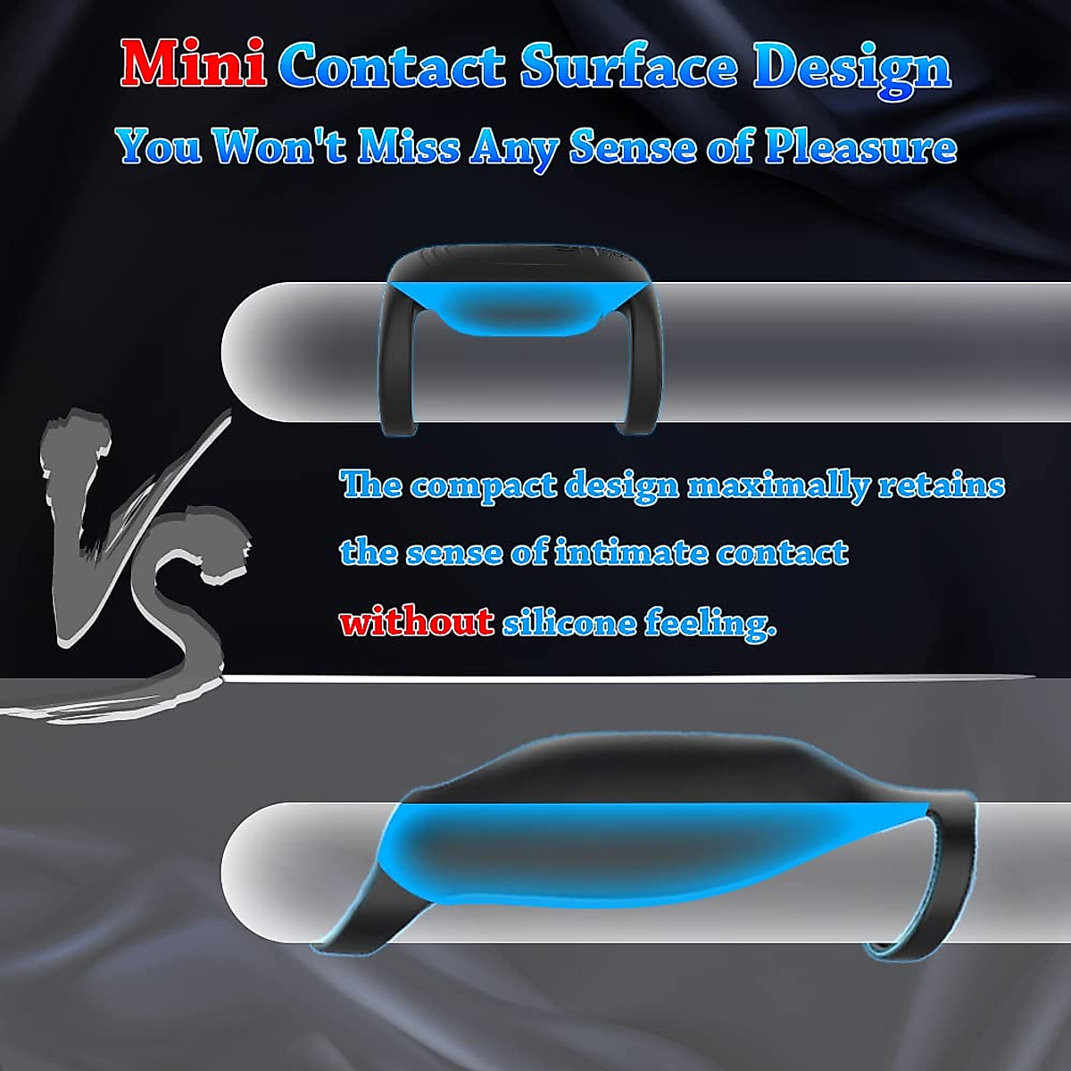 Multi-Wearable Vibrating Cock Ring Penis Tanshunly Adult Male Couples Sex Toys for Men Couple Pleasure, Mini Silicone Rings G spot Stimulator with 9 Vibrations