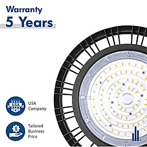 Hyperikon UFO LED High Bay Light 150W (600 Watt Replacement), Shop and Warehouse Area Lighting, DLC, 2 Pack