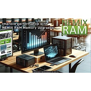 NEMIX RAM 128GB (4X32GB) DDR4 2666MHZ PC4-21300 2Rx4 1.2V CL19 288-PIN ECC RDIMM Registered Server Memory KIT