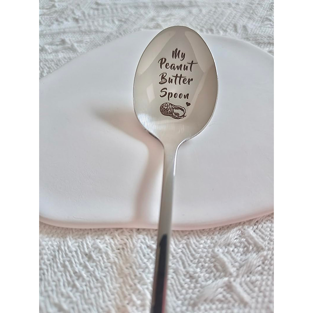 Peanut Butter Gift Spoons for Women Men Funny My Peanut Butter Spoon for Dad Wife Cofee PB Lovers Gifts for Him Her Christmas Birthday Gift for Peanut Butter Lovers Gift Spoon