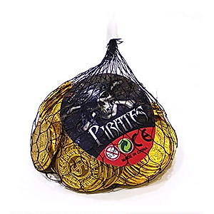 150 Pieces Plastic Play Coins Gold Pirate Treasure Hunt Coins Toys for Kids Party Theme Props Decoration Party Favor Lucky Draw Games Plastic Gold Coins Great for Kids Toddlers Teachers