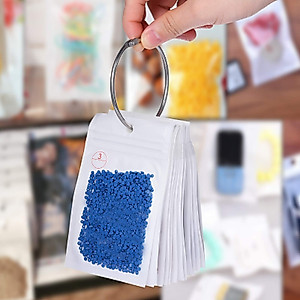 Benote Diamond Art Painting Storage Container, Bead Organizer with Diamond Tray Funnel Tweezers Lables, Embroidery Box 30 Grids and Large Bead Storage 50pcs Bags