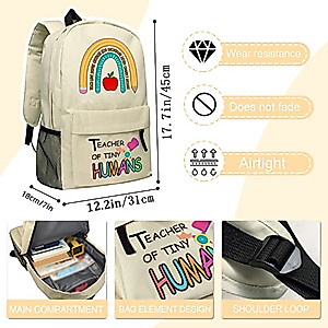 Muvtioc Teacher Backpack, Laptop Backpack for Women,Work Bag, Cute Teacher Backpacks for Teacher