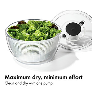 OXO Good Grips Large Salad Spinner - 6.22 Qt., White