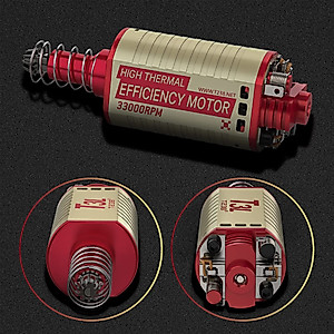 T238-Airsoft Carbon Brushed Motor N35 20TPA High Thermal Efficiency Motor Short Axel 480 Motor for Airsoft