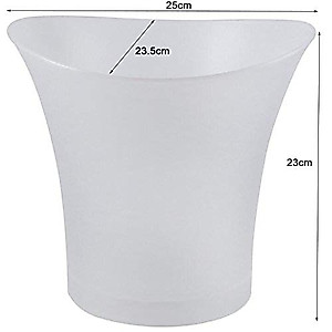 Smad 3.5L Large Capacity Led Ice Bucket with Multi Colors Changing for Party, Home Bar,Wine, Beer and Champagne