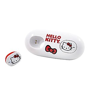 eKids Hello Kitty Bluetooth Earbuds with Microphone, Kids Wireless Earbuds with Charging Case for Ear Buds, for Fans of Hello Kitty Gifts and Merchandise