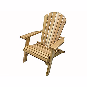 Kilmer Creek Folding Natural Cedar Adirondack Chair, Amish Crafted