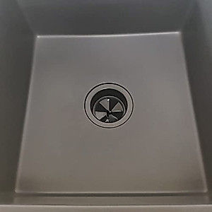 GZILA Garbage Disposal Flange Black, Universal Garbage Disposal Flange Replacement for 3-1/2 Inch Standard Sink Drain Opening SUS304 Stainless Steel