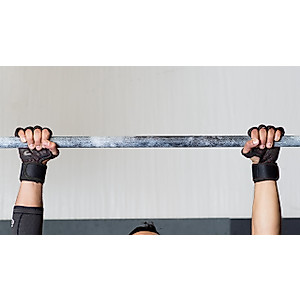 Fit Active Sports RX1 Weight Lifting Gloves for Workout, Gym Cross Training - Pull Ups, Kettlebells, Deadlifts, Weightlifting - Men & Women - More Grip, More Reps (Black, Small)