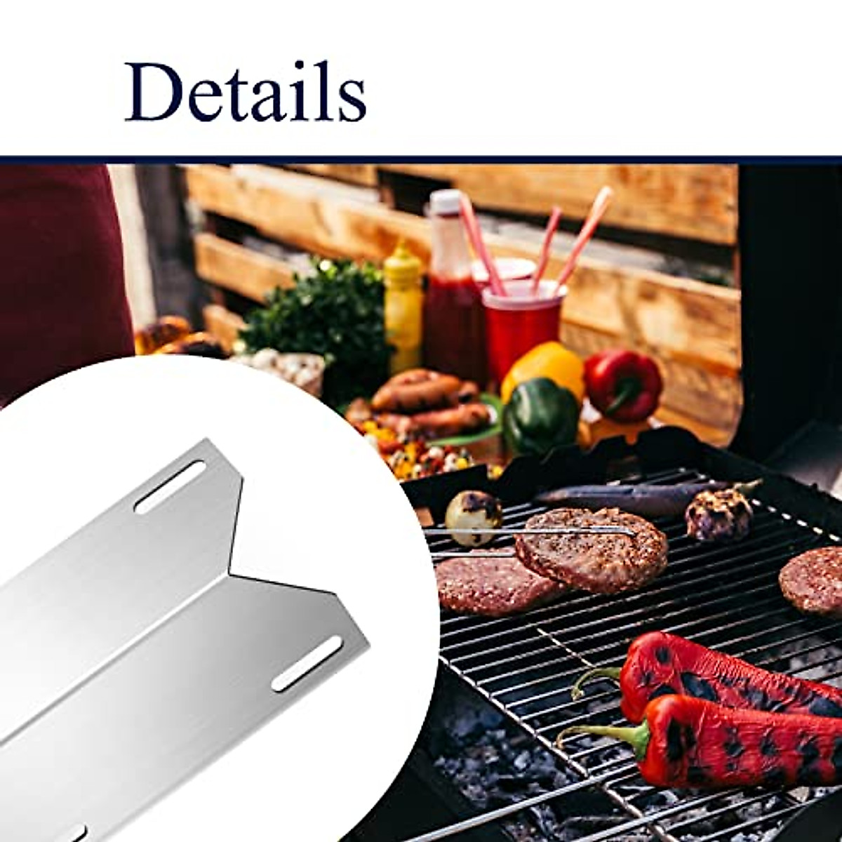 BEJILA BBQ Parts，Heat Plates for Gas Grill Replacement for Jenn Air Grill Parts,Jenn Air: 720-0061，Nexgrill 820-0033,Grill Heat Shield,Nexgrill Heat Plate