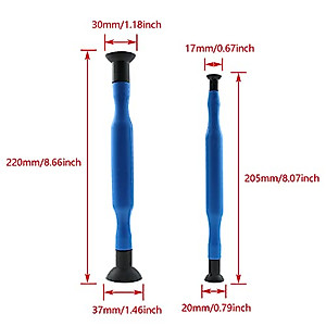 DGZZI Hand Valve Lapper 1Set Double Ended Valve Hand Lapping Grinding Sucker Kit Hand Valve Lapping Tool Manual Grinding Stick with Sucker Cups