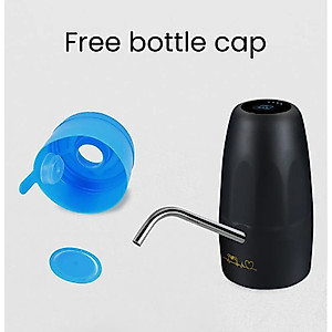 5 Gallon Water Bottle Dispenser, Water Bottle Pump USB Rechargeable & Portable Water Bottle Pump Dispenser, for Office, Kitchen, Camping, Indoor and Outdoor Universal 2-5 Gallon Water Bottles.