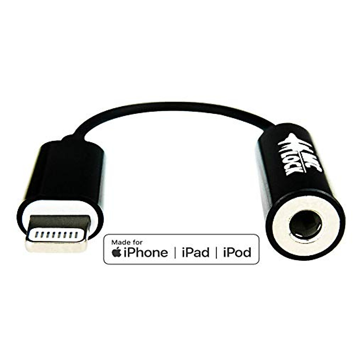 Mic-Lock Lightning with Sound Pass - Audio and Data Security Privacy Protector - Lightning to 3.5mm Headphone Adapter (Single Pack)