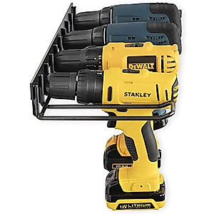 LIETENACO Power Tool Organizer, Drill Holder Wall Mount, Heavy Duty Metal Floating Tool Shelf, Garage Tool Organizers , Utility Storage Rack For Cordless Drill(Only the Shelf, No Tool)