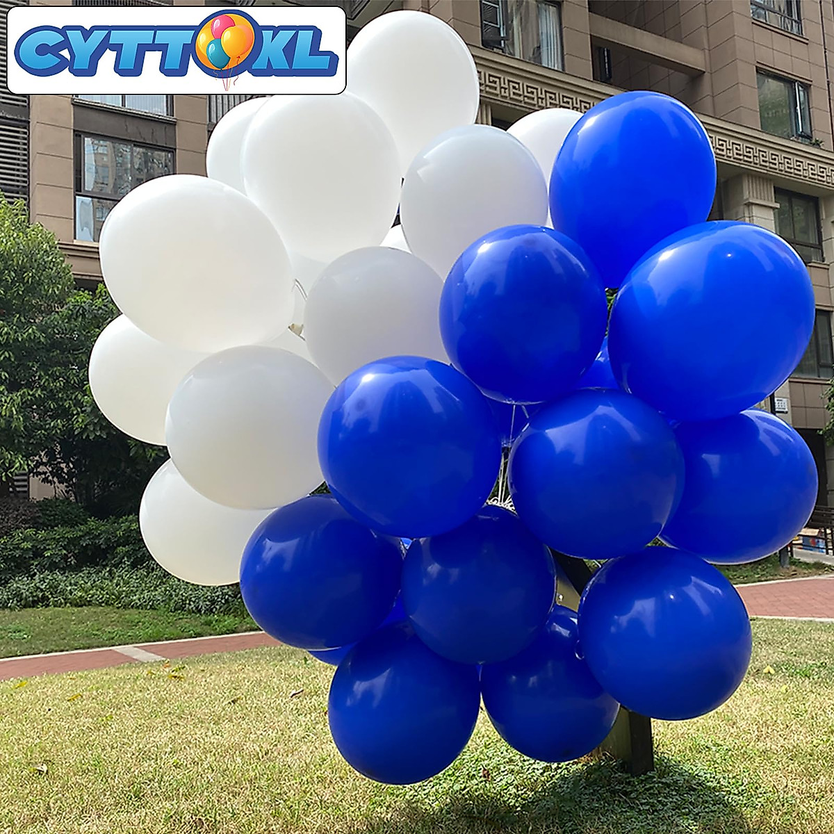 CYTTOKL Blue Latex Balloons 12 inch 200 Pack Matte Helium Balloon for Birthday Wedding Baby Shower Party Decorations