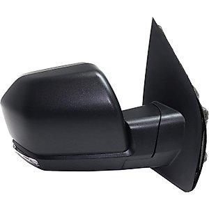 Kool Vue Right Power Heated Mirror for Ford F-150 2015-2017 Manual Fold With Signal Light, Blind Spot Monitor & Puddle Lamp; Without Memory & Auto-Dimming Textured