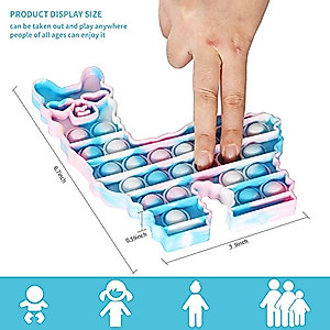 WHATOOK POP Fidget Llama Toys its Llama Fidget Pop Toys Unicorn: 2pack Poppers Sensory Special Needs Stress Relief and Anti-Anxiety Silicone Squeeze Bubble Alpaca Toy Tools for Kids and Adults
