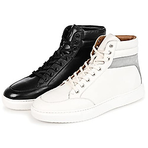 Thomas & Vine Mens Clarkson Tru Comfort Foam Lace-up Round Toe High Top Sneaker Black 11 Medium Mens US