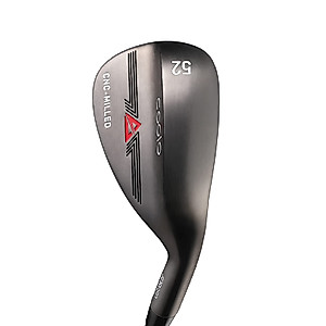 COOLO Milled Golf Wedges for High and Mid Handicappers, Men Right Handed, 52/56/60 Degree（52/56/60 Set, Black Satin）