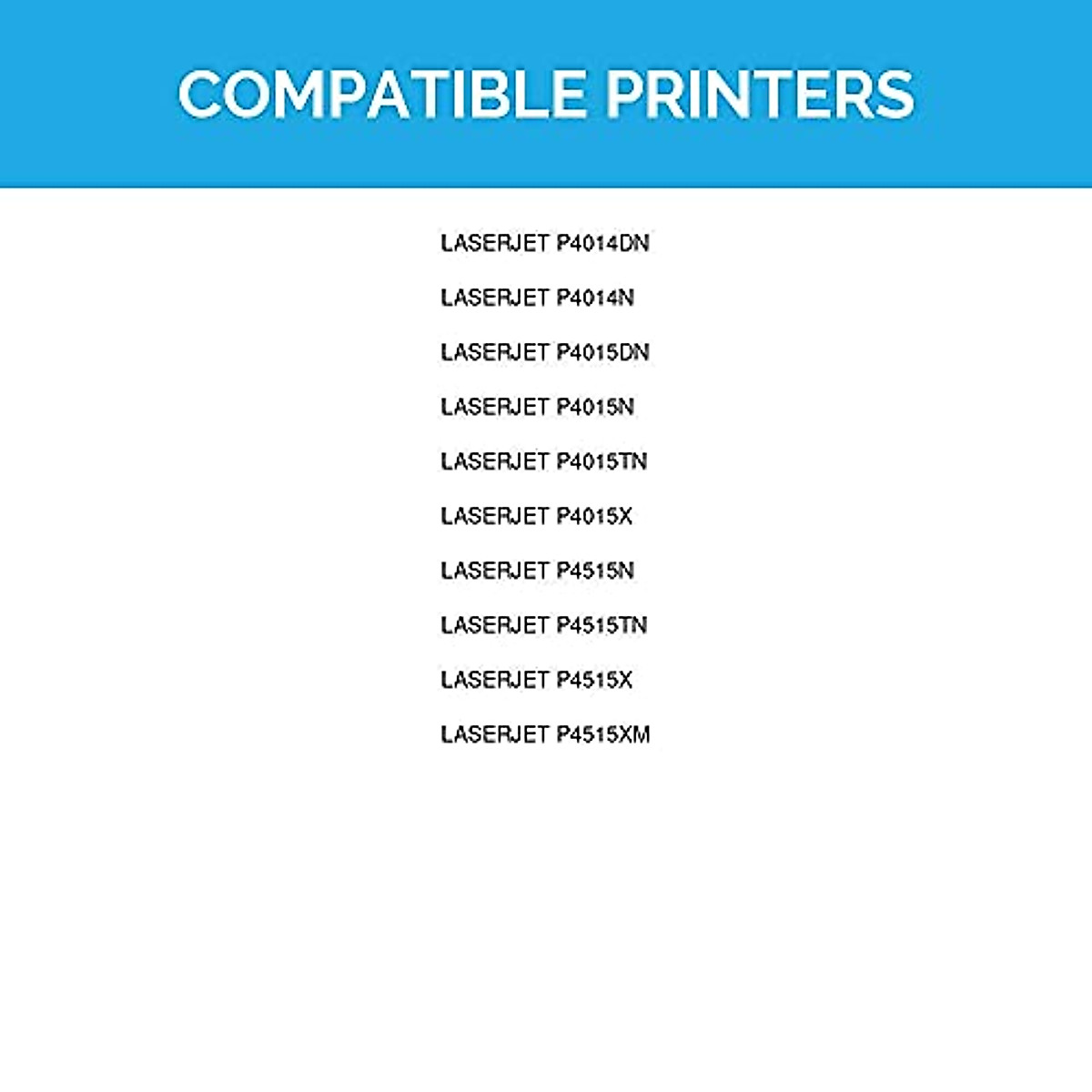 LD Products Compatible Replacement for HP 64 64A Toner Cartridge CC364A Standard Yield (Black, 4-Pack) HP Laserjet: P4015dn, P4015n, P4015tn, P4015x, P4515n , P4515tn, P4515x, P4515xm