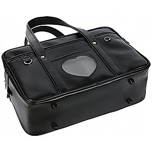 Roffatide Japanese JK Uniform Bag Heart Shape Window Ita Bag Girls Women Purse Cosplay Satchels for Lolita Comic Shoulder Bag