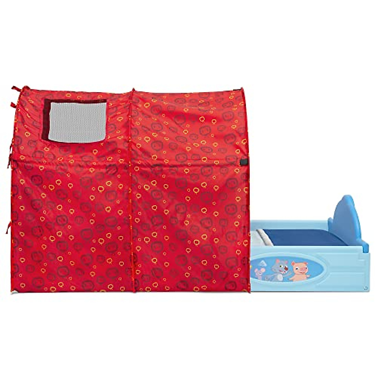 Delta Children CoComelon Sleep and Play Toddler Bed with Tent