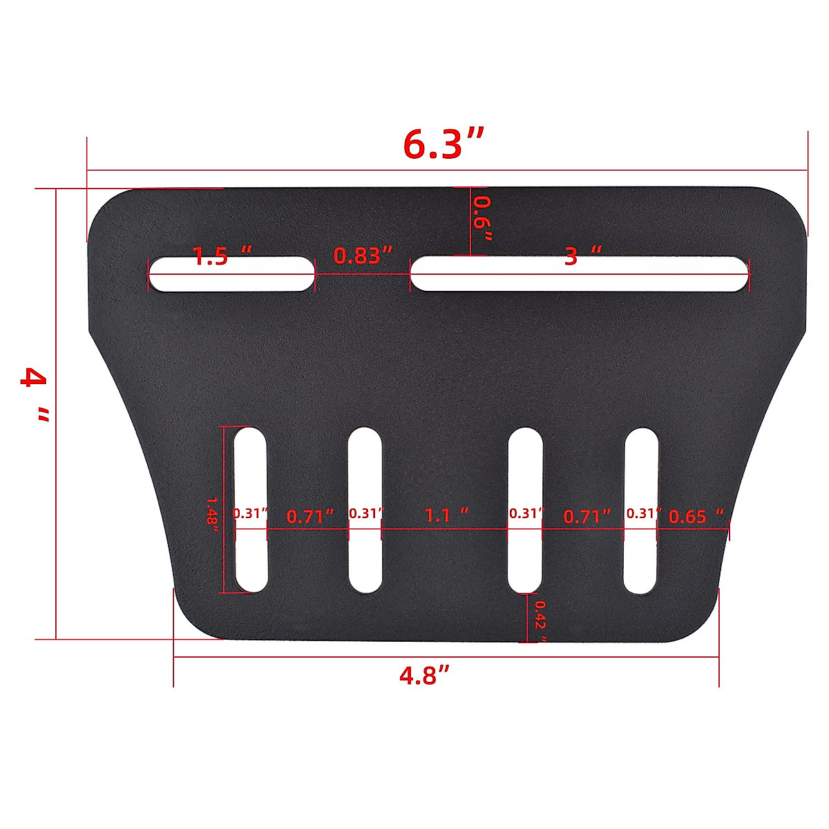 2PCs Bed Frame Modification Plate, Bed Frame Brackets Adapter, Headboard Brackets Connector Attachment Kit to Connect Headboard Footboard