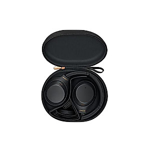 Sony WH-1000XM4 Wireless Premium Noise Canceling Overhead Headphones - 30hr Battery Life, Over Ear Style with Mic for Phone-Call and Alexa Voice Control - Black International Version
