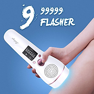 Ice Hair Removal at-Home for Women Permanent IPL Hair Removal Upgrade to 999,999 Flashes Professional Hair Remover Device Care with Icing Sense Painless Treatment Facial Body and Whole Body