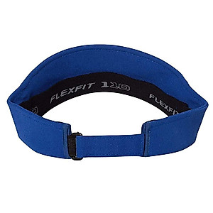 Custom Visor Hat, Yupoong 8110 Embroider Your Own Text Customized, Adjustable Fit Men Women Visor Cap (Royal)