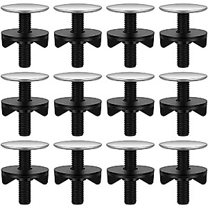 12 Pcs Sink Hole Cover Stainless Steel Faucet Hole Cover Kitchen Blanking Metal Plug Sink Caps for Top Holes Kitchen Bathroom Sink Accessories, 0.6 to 1.6 Inch in Diameter