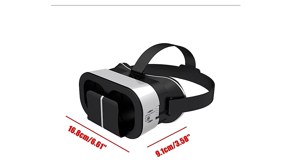 VR Glasses 3D Virtual Reality Smart Digital Glasses Headset for 4.0-6.7 ...