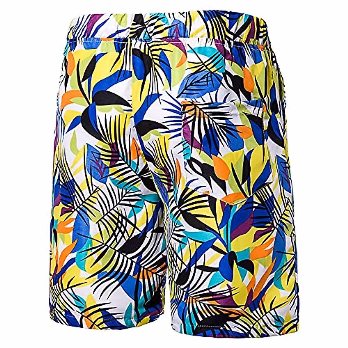 Vintage Mens Bathing Suit Costume Beach 2-Piece Sets & Summer Men’s Shorts Printed Sleeve Short Men Jacket and Pants Set Grey