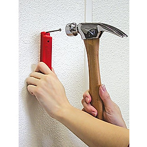 Master Magnetics 07512 Magnetic Stud Finder with Shield, Drywall Screw and Nail Locator, Red