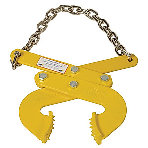 Vestil PAL-LP Steel Low Profile Double Scissor Pallet Puller, 5000 lbs Capacity, Opening x 2-Inch Height, 3-1/4-Inch Wide , yellow , 30 Inch