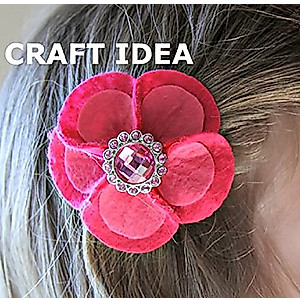 Auleswet 20mm Diameter Felt Circles Uniformly Pre-Cut Symmetrically Round Prevent Scuffs Easy Gluing Non-Woven Fabric Protect Pads Mixed Colour 80 PCS for Wax Sample Furniture Legs Halloween Costume