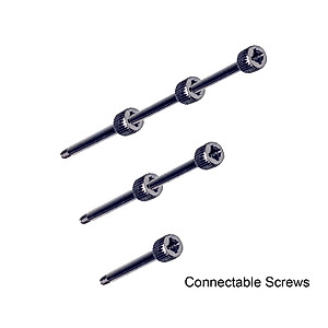 Apevia CS-L63231-24 Screw Set T6#32 * 31 for Radiator CPU Liquid Cooler (Connectable Screws), 24-Pack