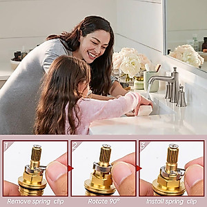 Shower Cartridge K-GP77005-RP Faucet Cartridge Replacement for kohler devonshire collection Ceramic Valve, One Size, Brass