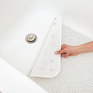 Duck Brand Softex Shower Mat, Machine Washable, 21 x 21 Inches, White, Skid Resistant (285154)