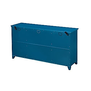 IINE'a 60 Inch Buffet Cabinet with Storage, Sideboard Buffet Cabinet, Accent Storage Cabinet, Buffet Table with 2 Doors and Adjustable Shelf for Entryway Kitchen Dining Room Living Room, Blue