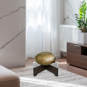 SUPVOX Wood Tongue Drum Stand Tongue Drum Bracket Percussion Instrument Holder Hand Pan Drum Display Holder for Professional Tongue Drum