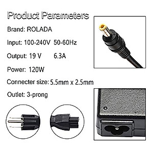 120W Laptop Ac Adapter Charger Power Cord Supply for MSI- Laptop CX62 GE60 GE60K GE62 GE70 GE70K GE72 GP60 GP70 GP72 GS60 GS70 MS-16GA Stealth MS-1756 MS-1757 MS-1771 MS163A E7235 E7405