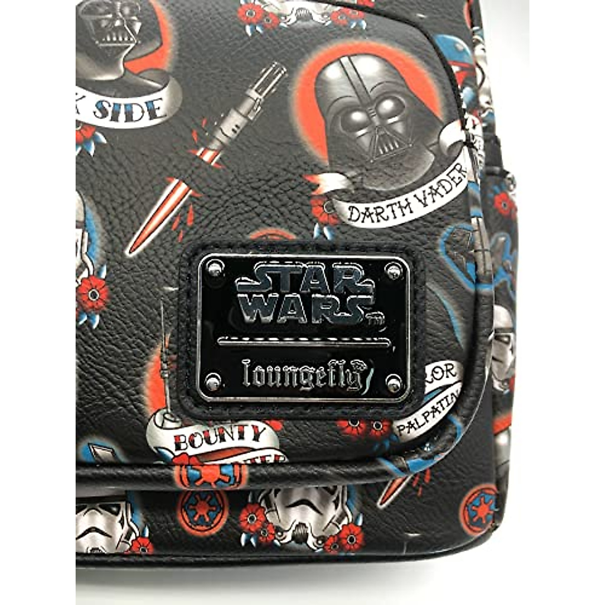 Loungefly Disney Star Wars Darkside Tattoo All Over Print Mini Bag