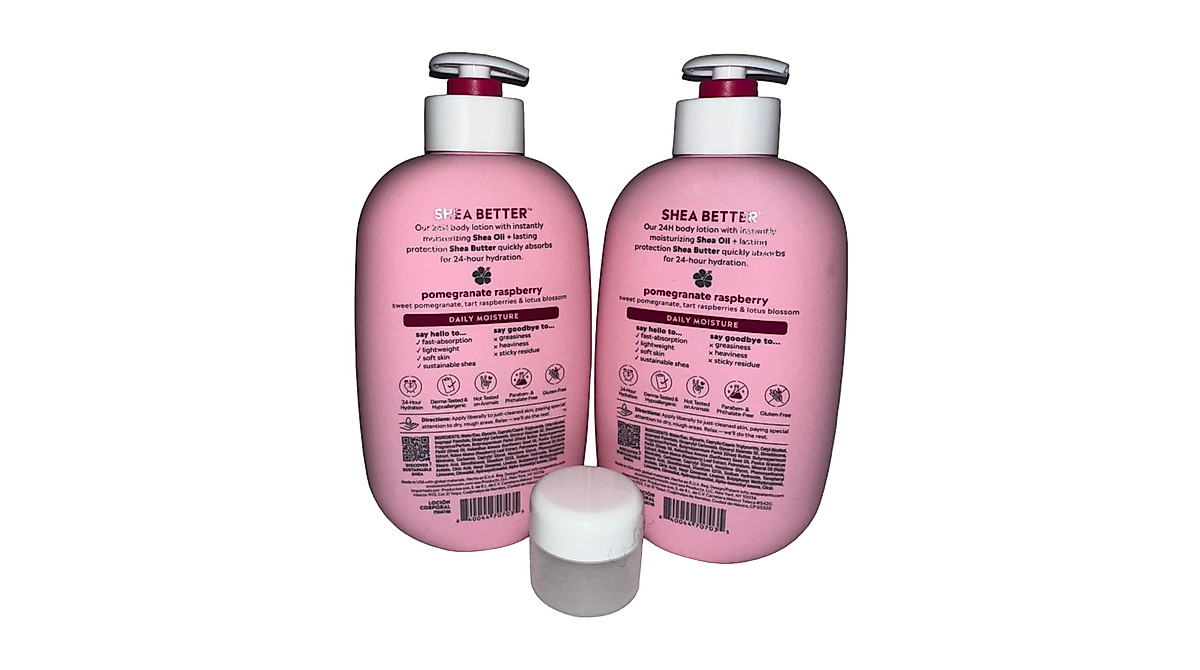 EOS Pomegranate Raspberry Body Lotion: 24-Hr Hydration + Travel