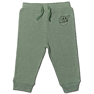 STAR WARS The Mandalorian Baby Yoda Baby Boys Bodysuit Pants Green/Grey/Oatmeal 0-3 Months