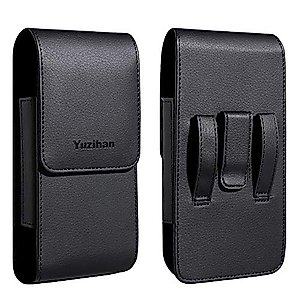 Yuzihan Holster for iPhone 14 Pro Max,13 Pro Max ,12 Pro Max ,11 Pro Max ,XS Max, 8 Plus, 7 Plus, 6S Plus Belt Holster Fit with Thick Defender Case Hybrid Armor Case Battery Case On