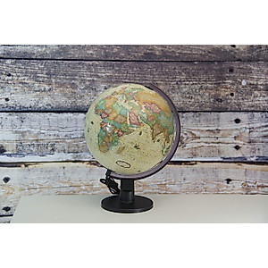 Replogle Spotter 12" (30cm) diameter World Globe, Desktop model (ANTIQUE ILLUMINATED)