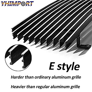 Chrome Grille Grill Insert fits 1981 82 83 84 85 86 1987 Chevy GMC Pickup Suburban Blazer Jimmy Phantom Billet Front Grill Polished (Chrome not cover light)